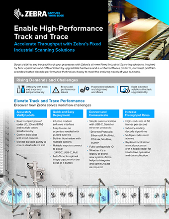 Zebra Fixed Industrial Scanning and Machine Vision | Van Meter Inc.