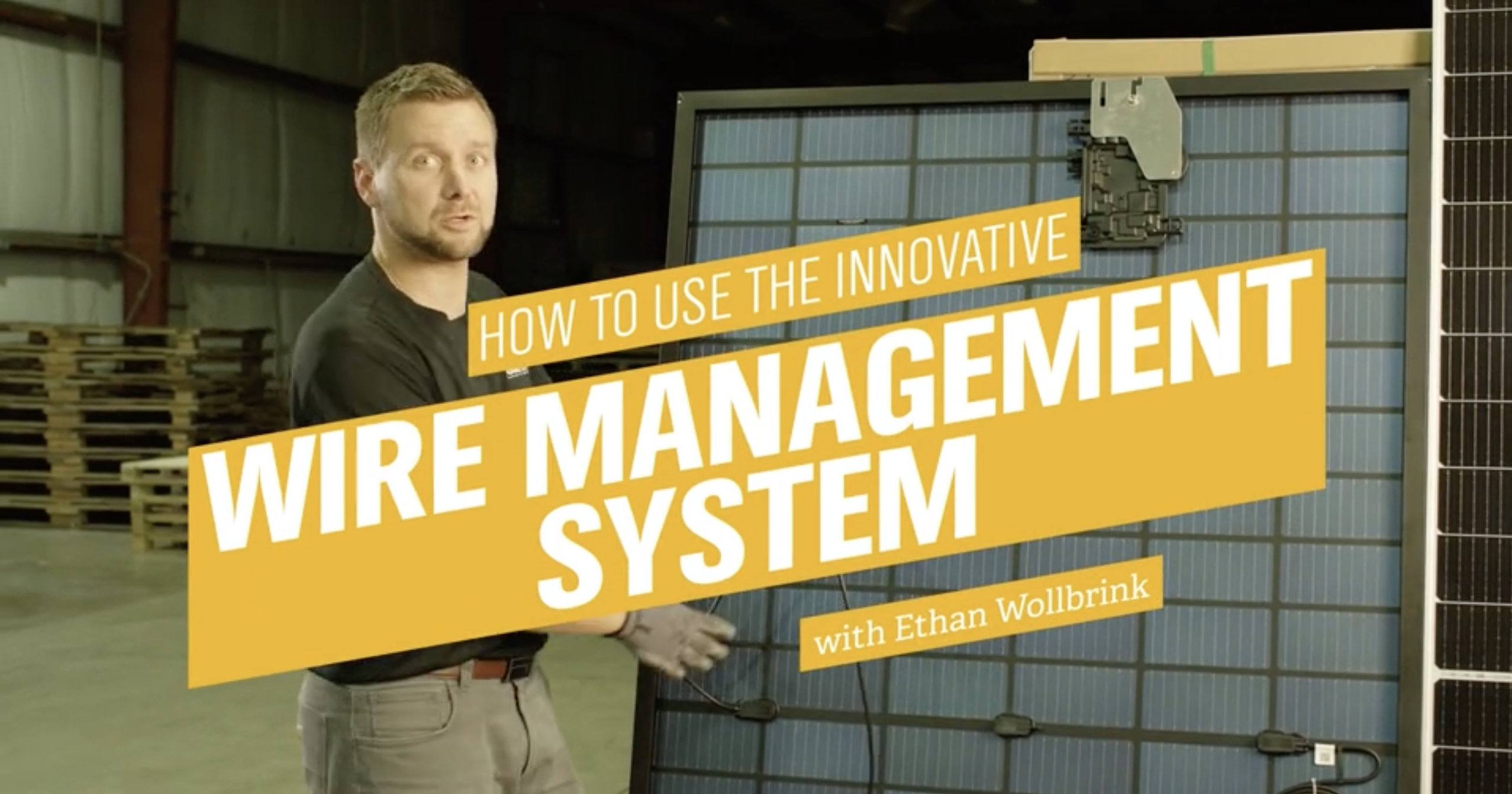How to use the innovative solar module wire management system | Van ...